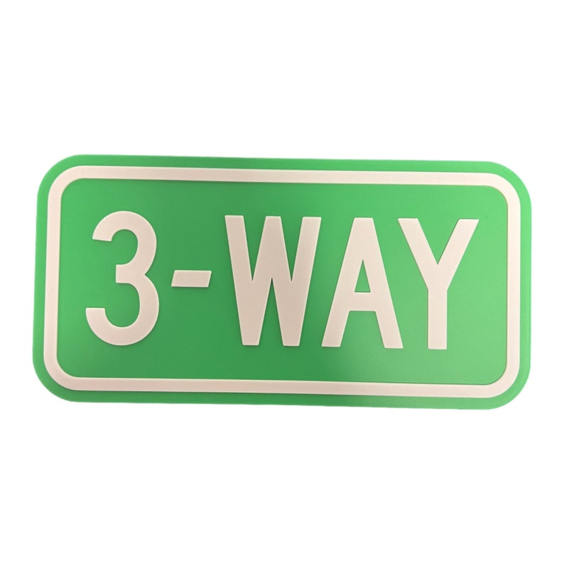 3-way Traffic Sign, Cheeky Wall Art for Home or Office Decor, Unique ...
