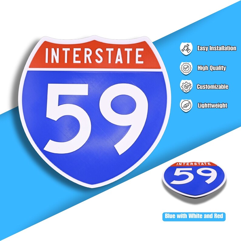 Interstate 59 - Road Sign Replica - Etsy