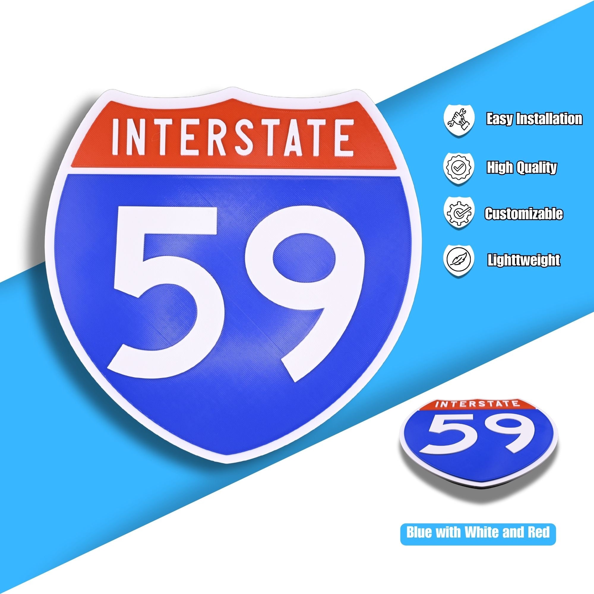 Interstate 59 - Road Sign Replica - Etsy