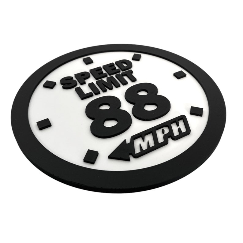 88 MPH Speedometer Sign: Delorean Inspired 3D Print - Etsy