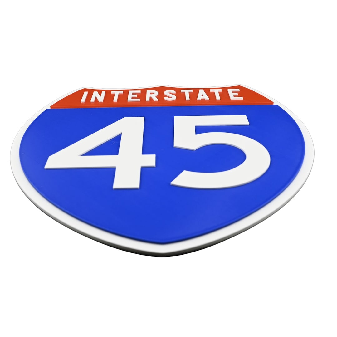 Interstate 45 - Road Sign Replica - Etsy