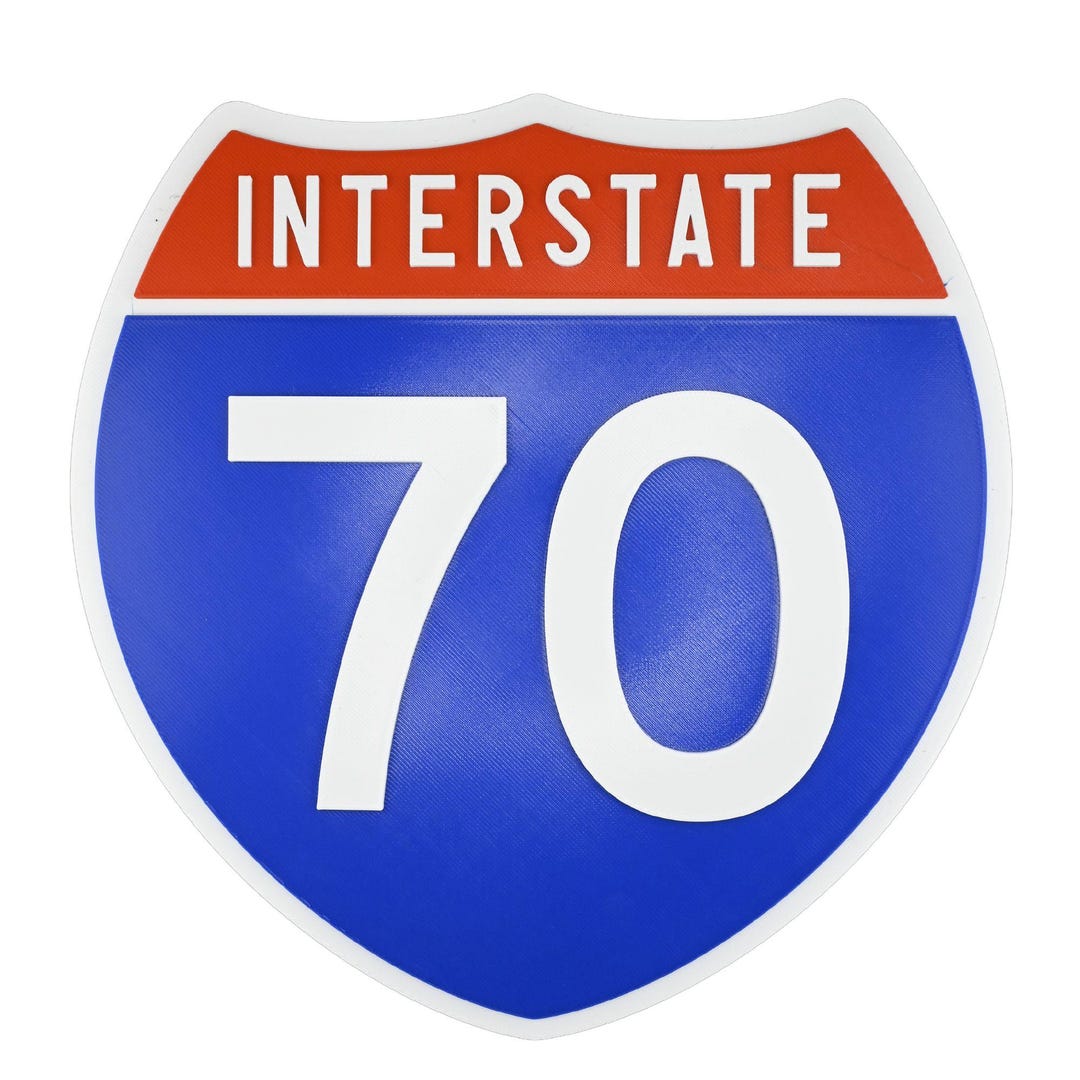 Interstate 70 - Road Sign Replica - Etsy