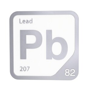 3D Printed Lead Periodic Table Tile, Educational Wall Art for Science ...