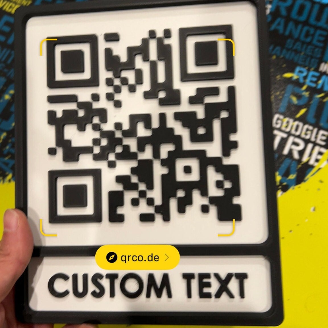 3D Custom QR Code Wall Art - Personalized QR Code Sign for Home and ...