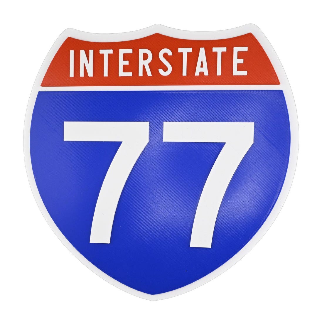 Interstate 77 - Road Sign Replica - Etsy
