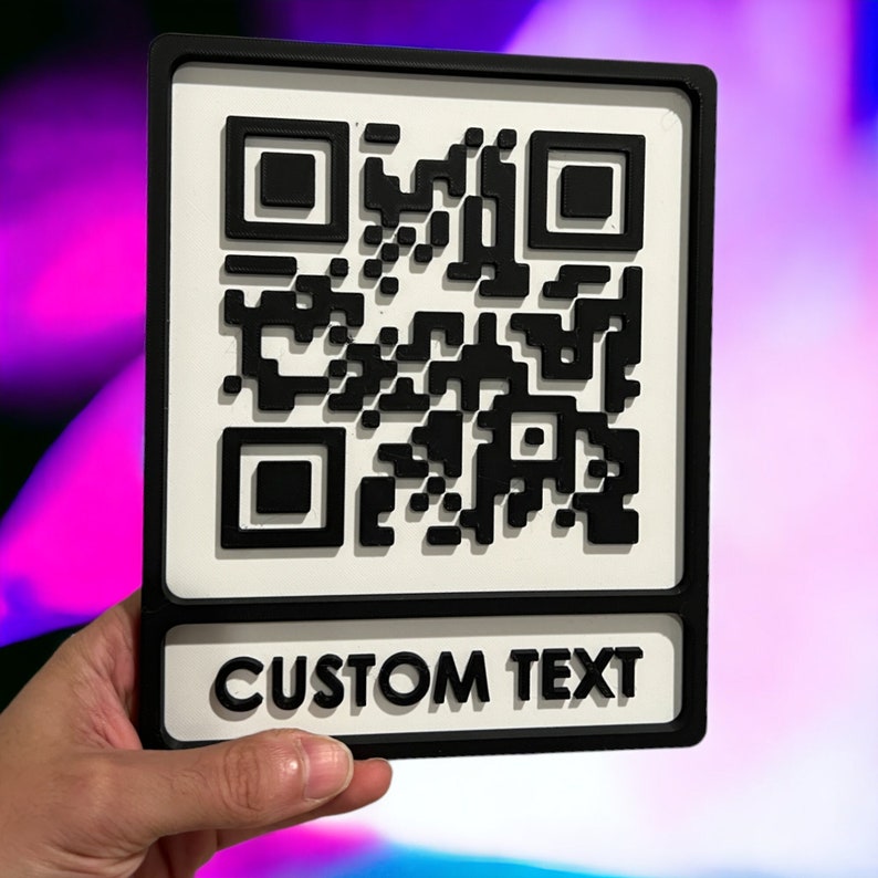 3D Custom QR Code Wall Art Personalized QR Code Sign for Home and ...