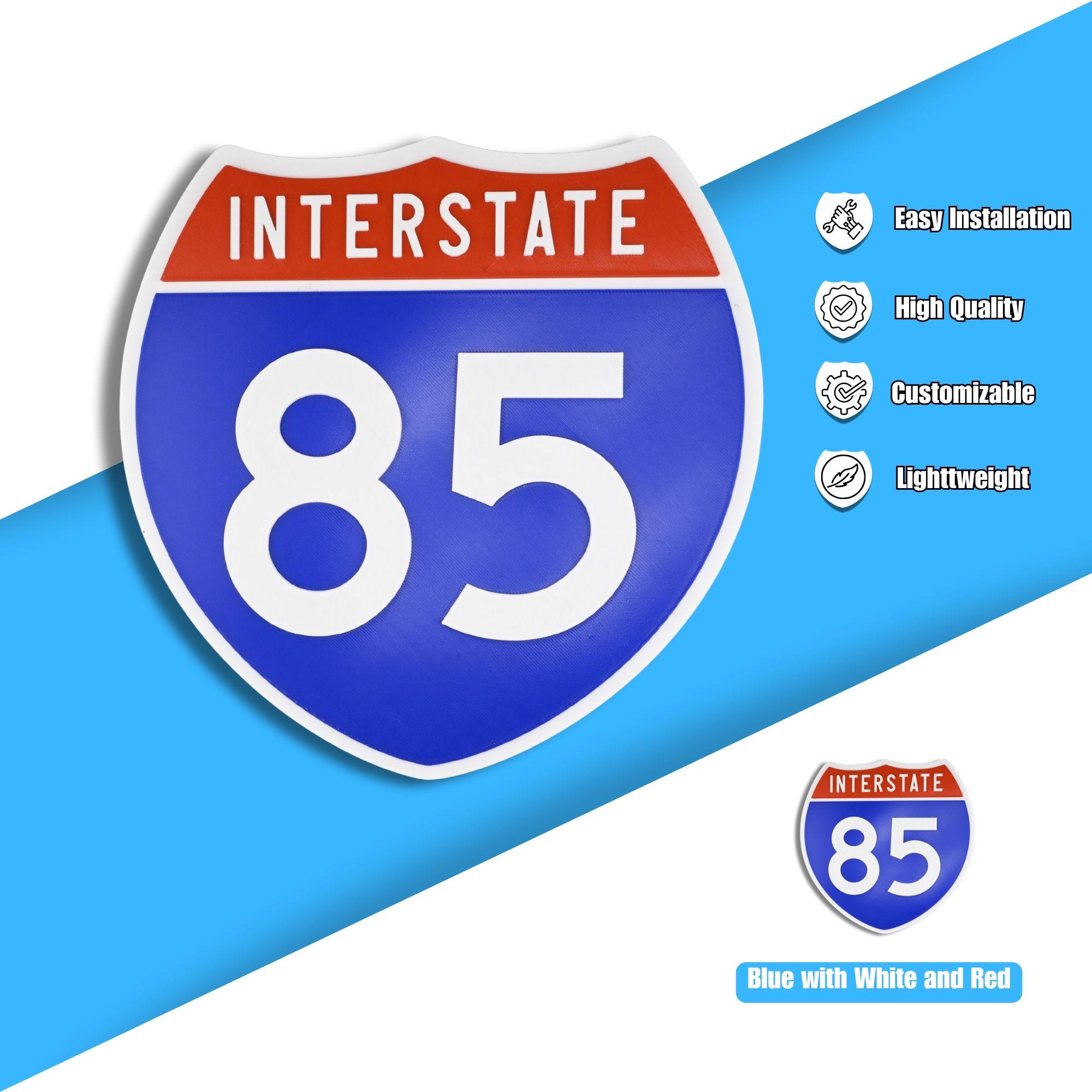 Interstate 85 - Road Sign Replica - Etsy