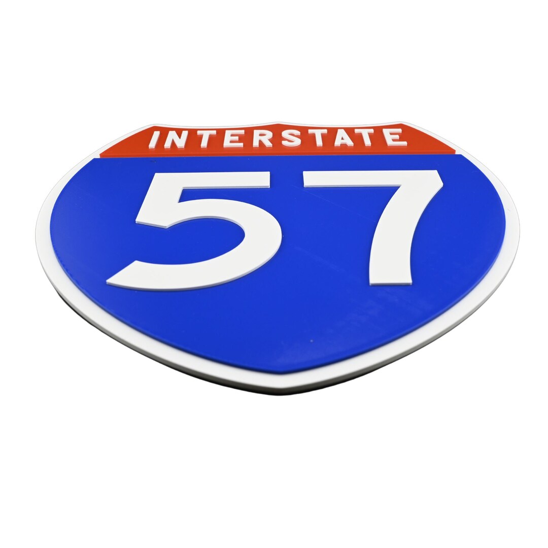 Interstate 57 - Road Sign Replica - Etsy