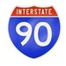 Interstate 90 - Road Sign Replica - Etsy