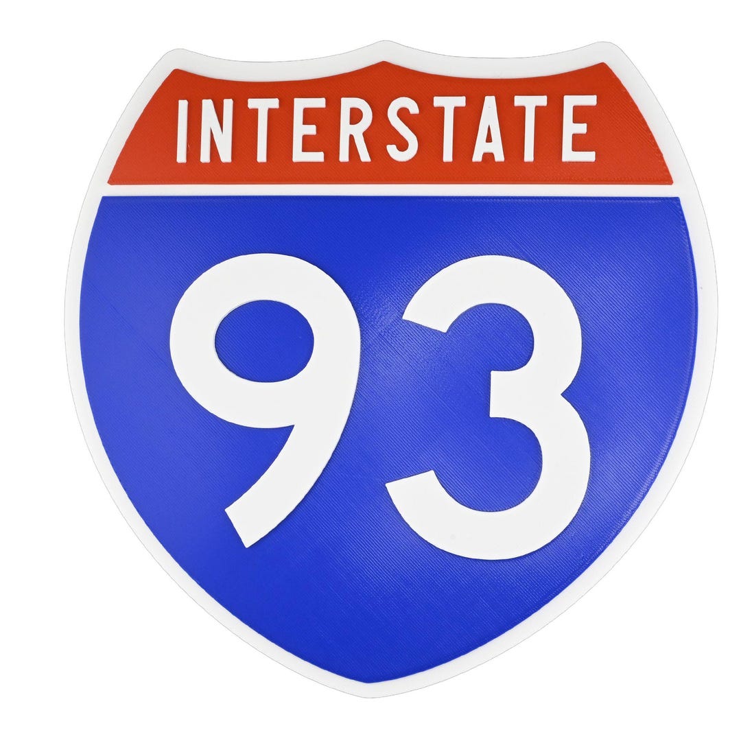 Interstate 93 - Road Sign Replica - Etsy
