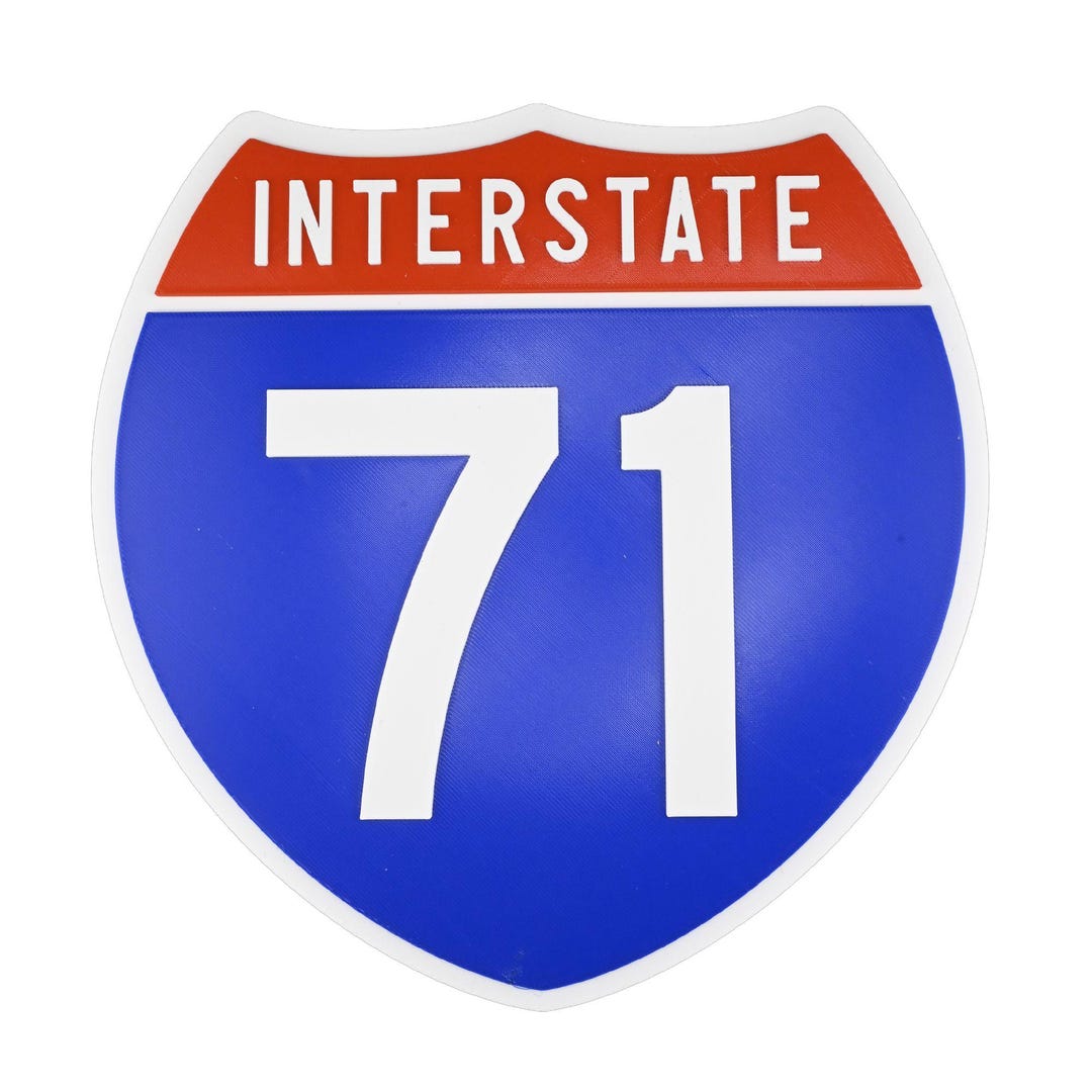 Interstate 71 - Road Sign Replica - Etsy