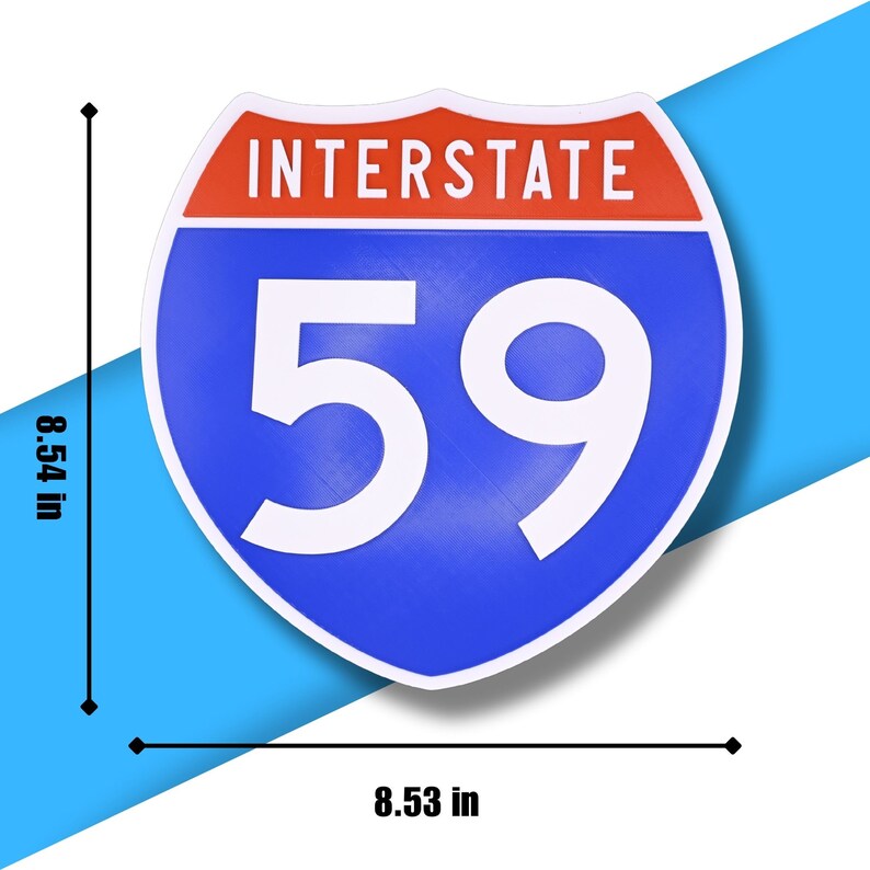 Interstate 59 - Road Sign Replica - Etsy