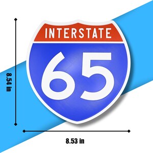 Interstate 65- Road Sign Replica - Etsy