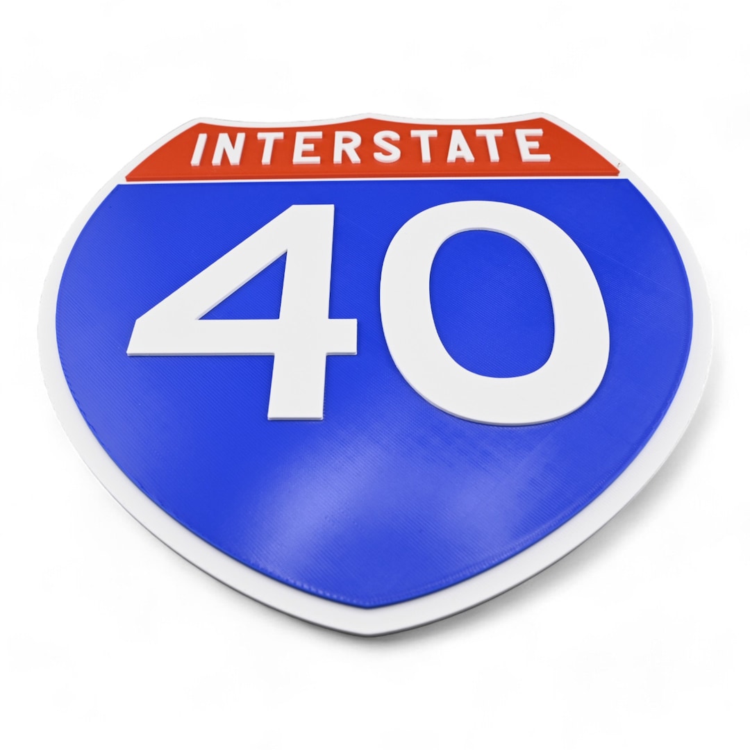 Interstate 40 - Road Sign Replica - Etsy