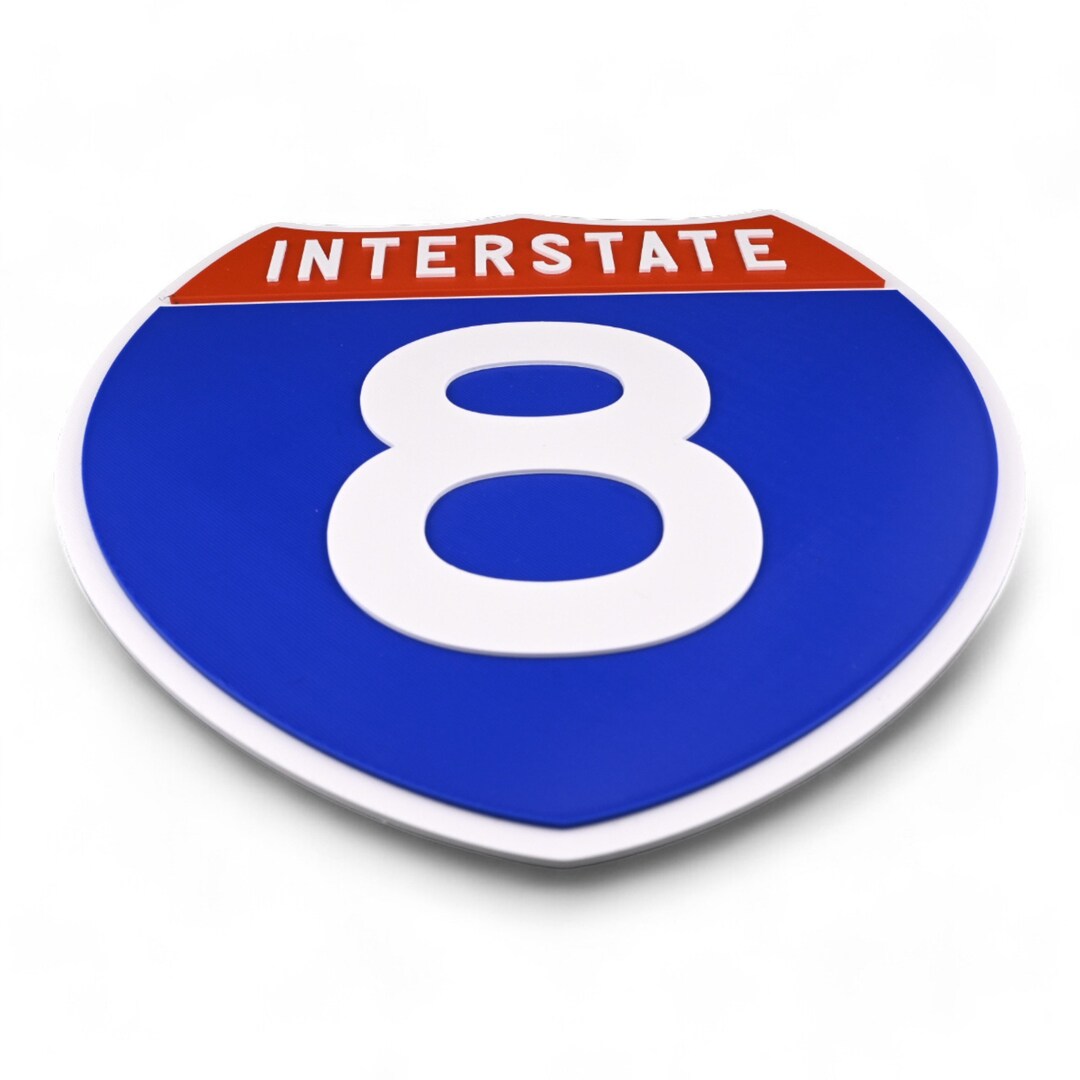 Interstate 8 - Road Sign Replica - Etsy