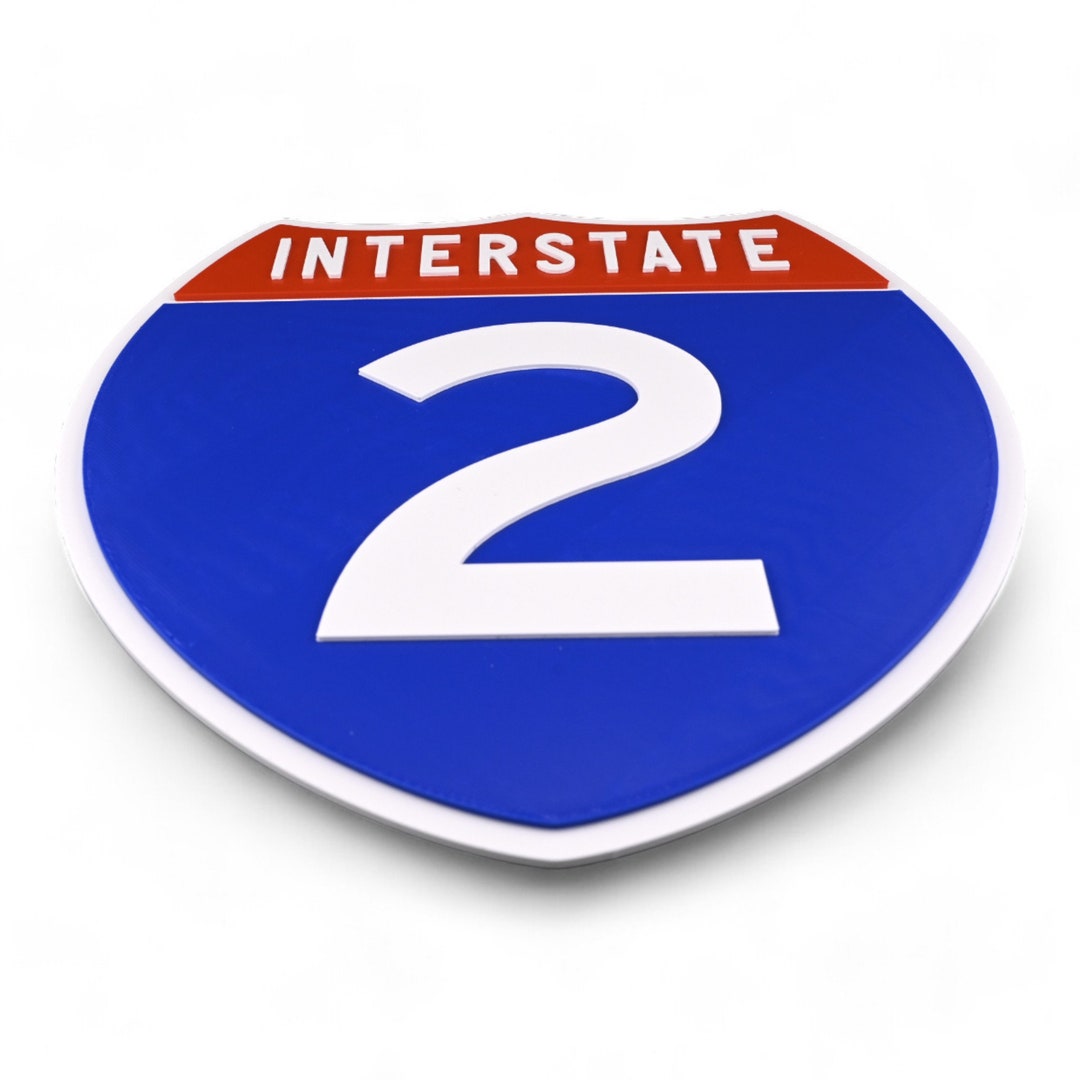 Interstate 2 - Road Sign Replica - Etsy