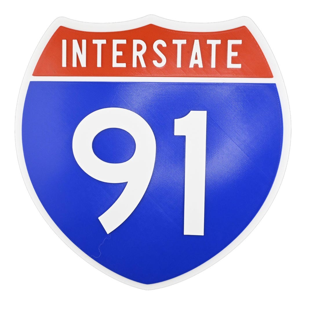 Interstate 91 - Road Sign Replica - Etsy