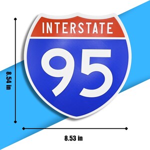 Interstate 95 - Road Sign Replica - Etsy