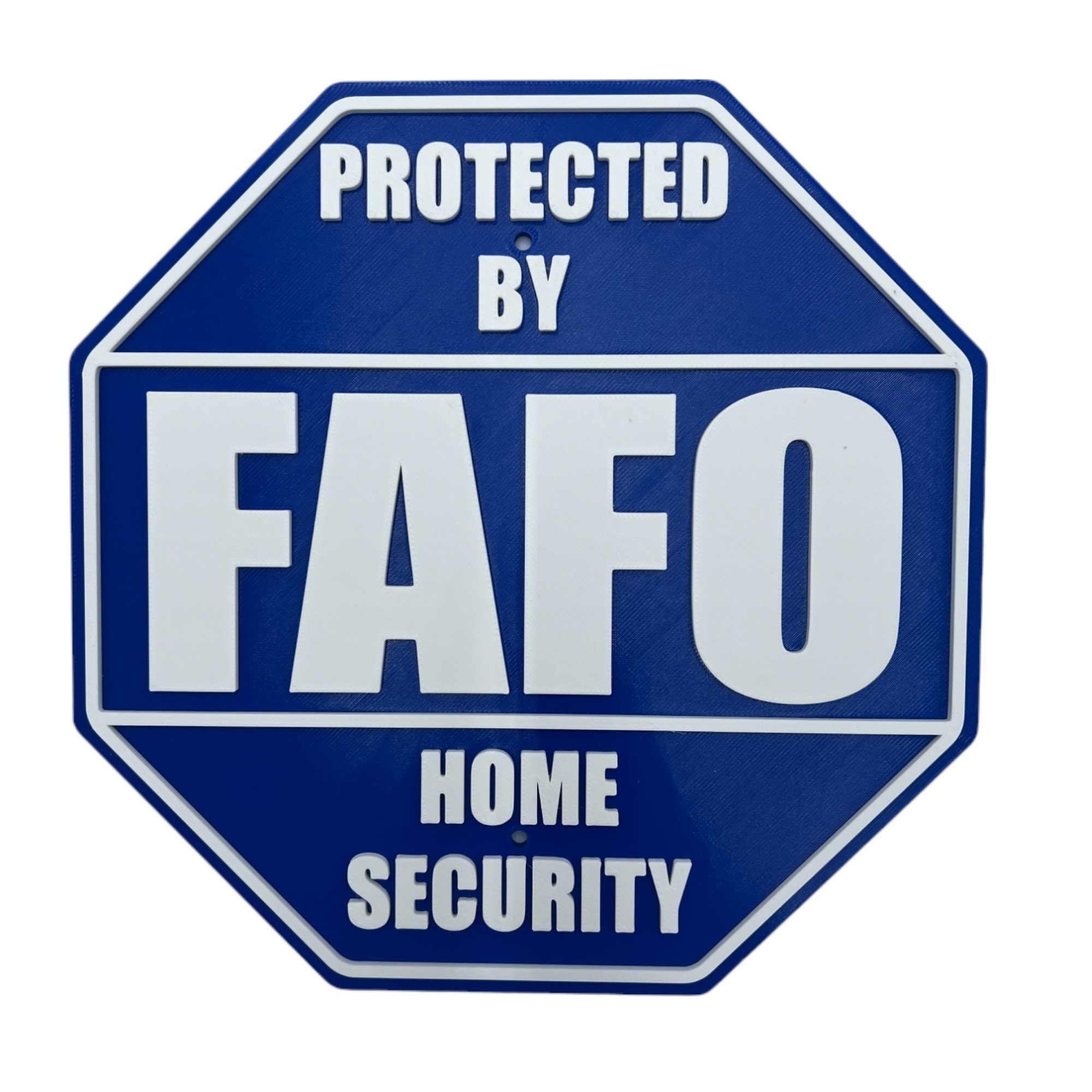 Protected by FAFO Home Security Warning Sign Deter With Humor HOA ...