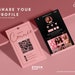 Tik Tok Business Card QR Code Card Template Design IG Influencer Card ...