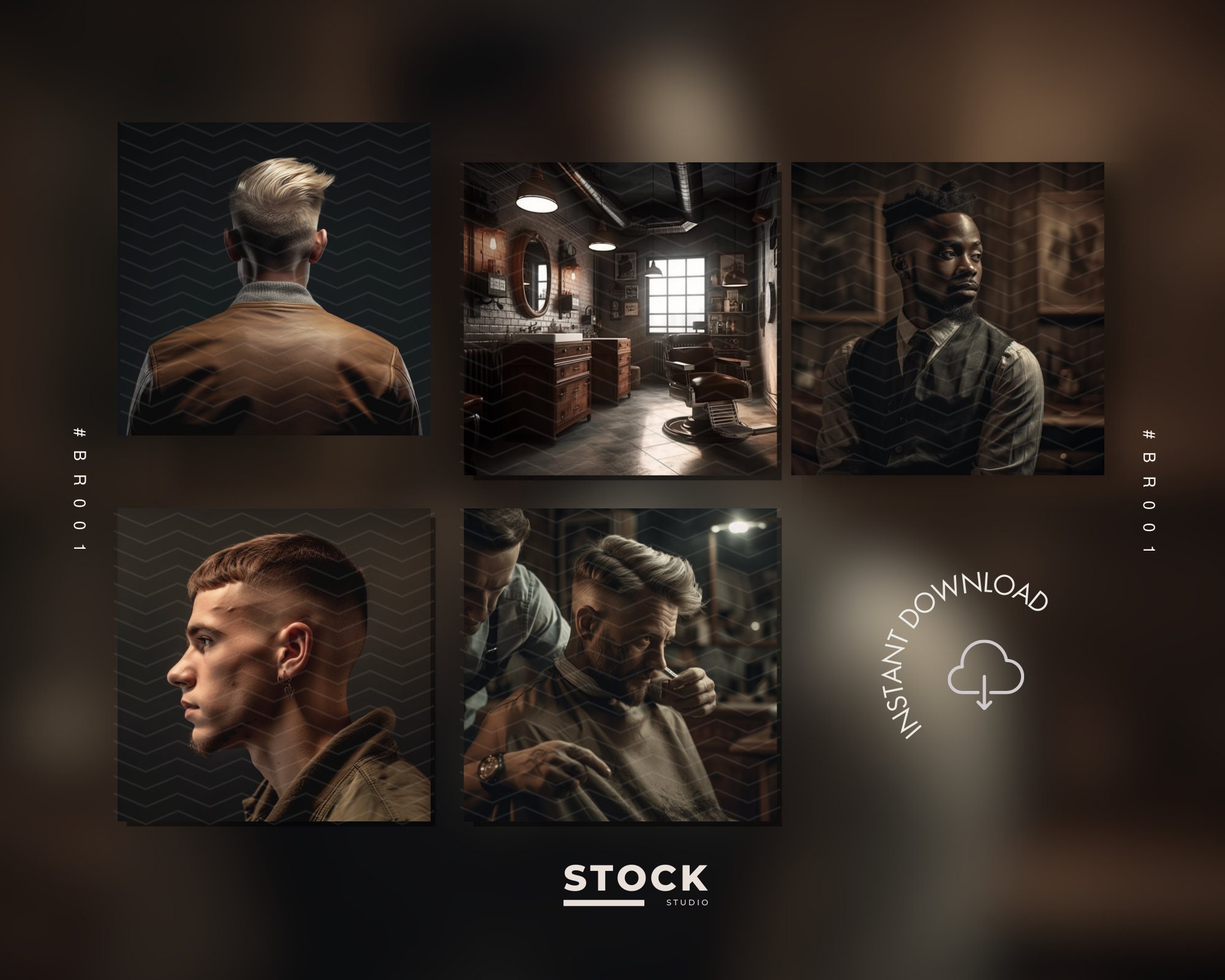 Barber Shop Stock Photo Bundle Barber Shop Social Media Content for ...