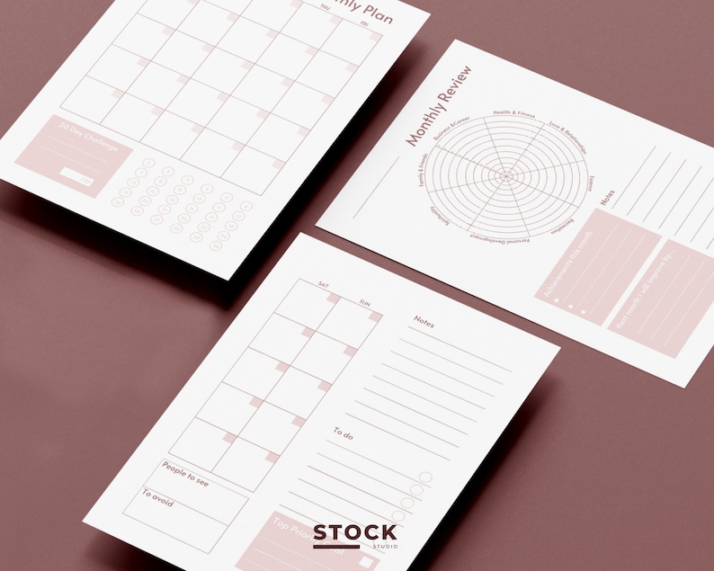 Printable Calendar Undated Monthly Schedule Minimalist Simple Calendar ...