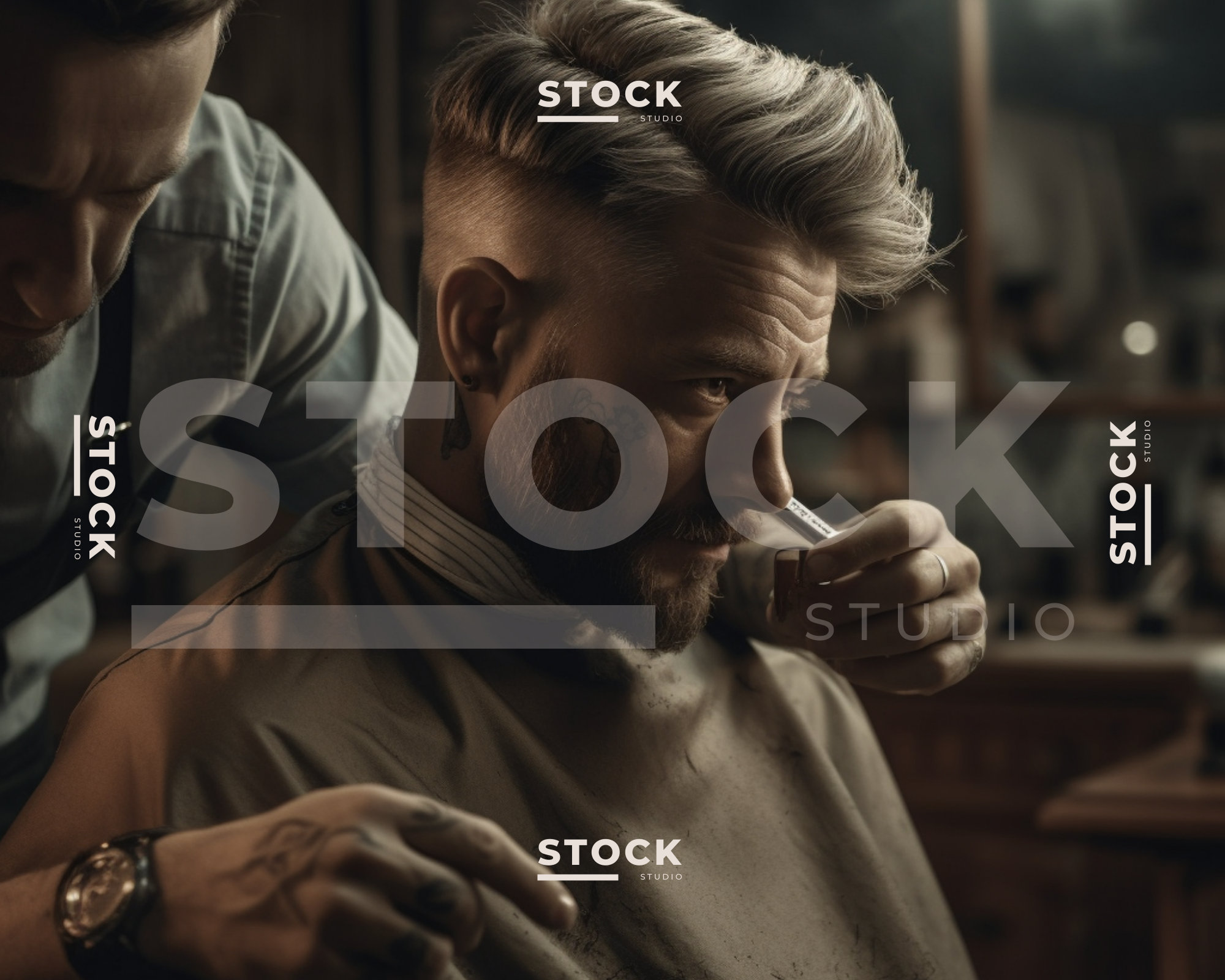 Barber Shop Stock Photo Bundle Barber Shop Social Media Content for ...