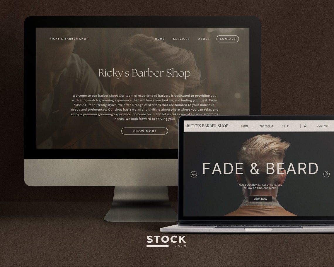 Barber Shop Stock Photo Bundle Barber Shop Social Media Content for ...