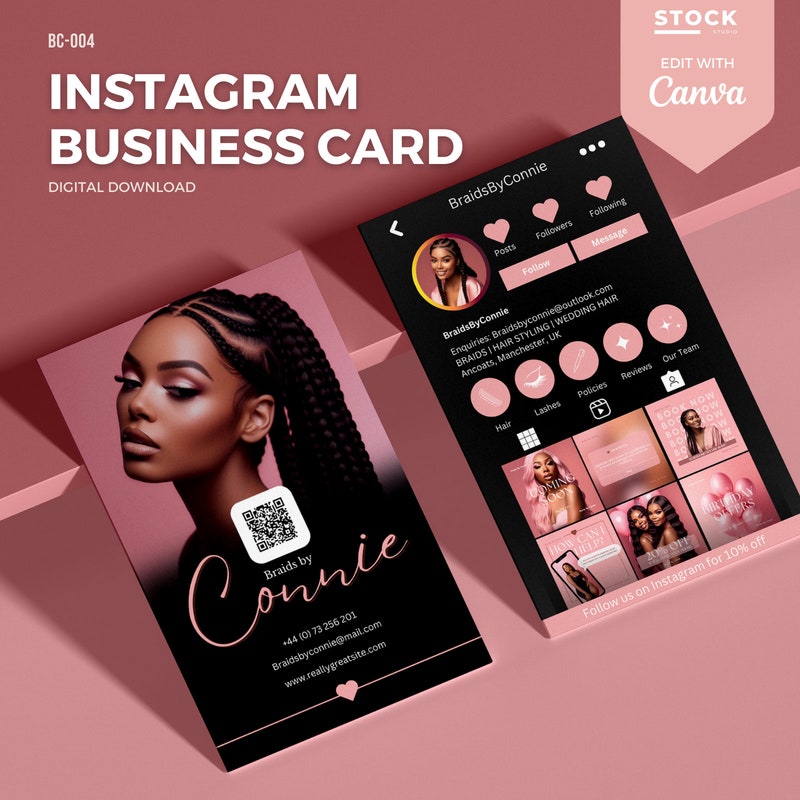 Influencer Business Cards - Etsy