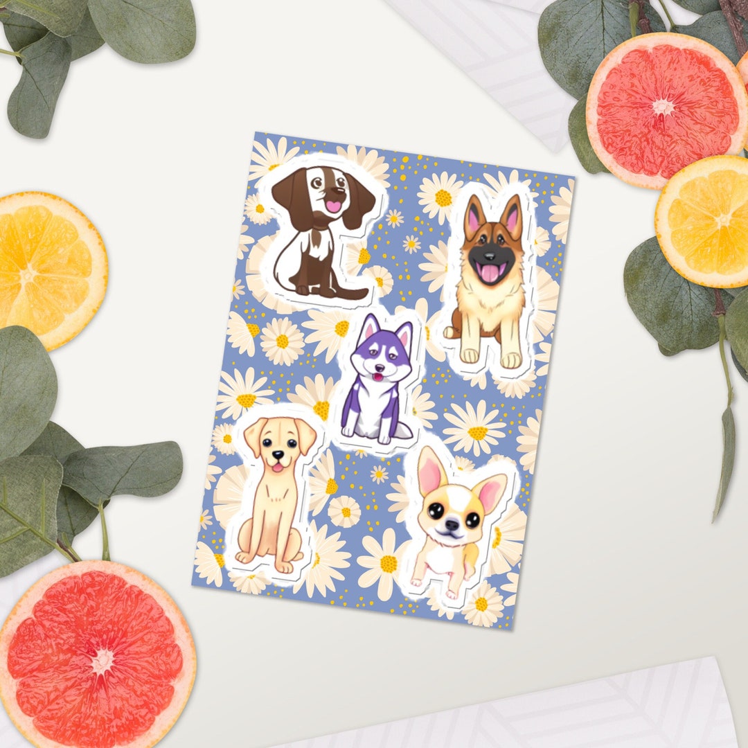 Pawsome Pups Sticker Bogen - Etsy