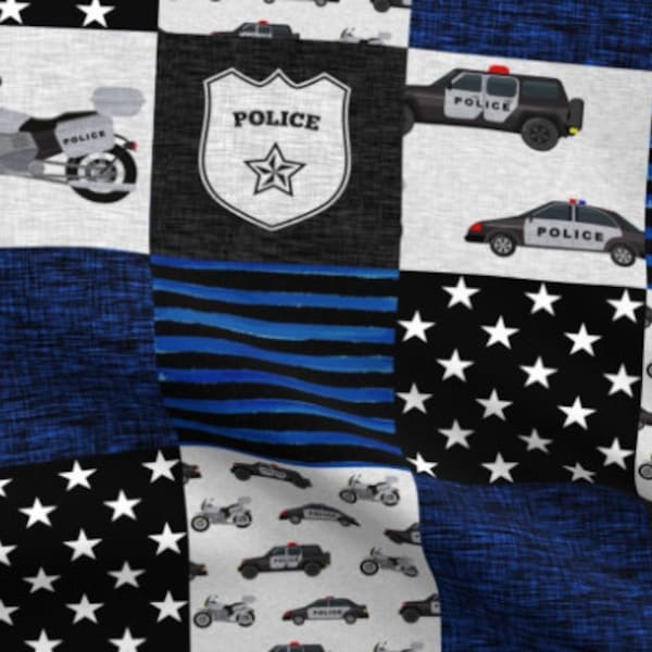 Police Officer Quilt - Etsy
