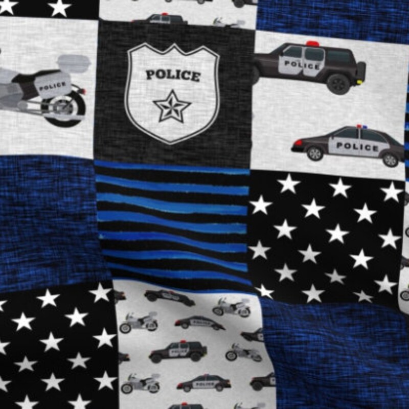 Police Officer Quilt - Etsy