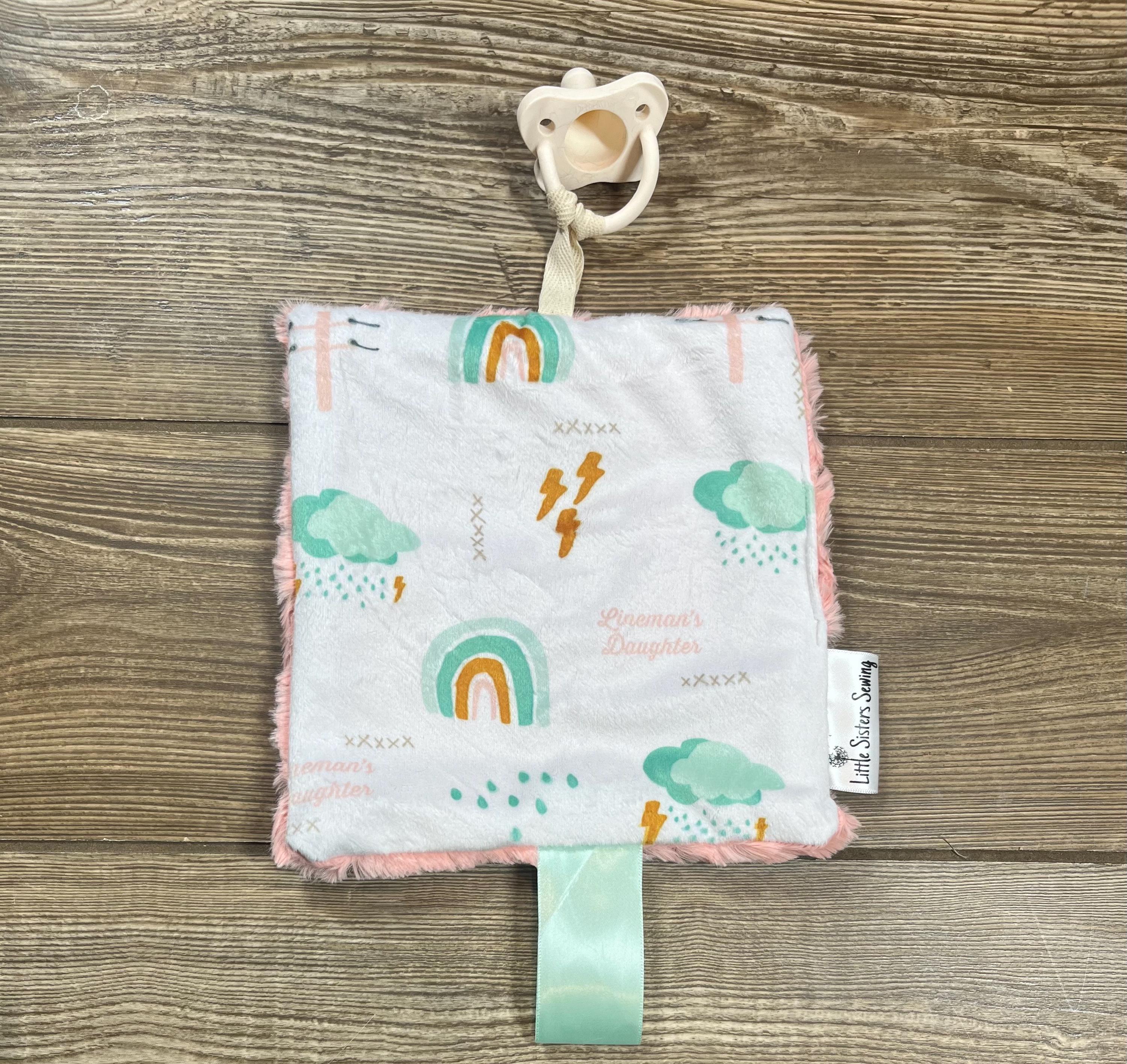 Lineman’s Daughter Mini Binky Blanket, Mini Paci Pal, Mini Binky Holder ...