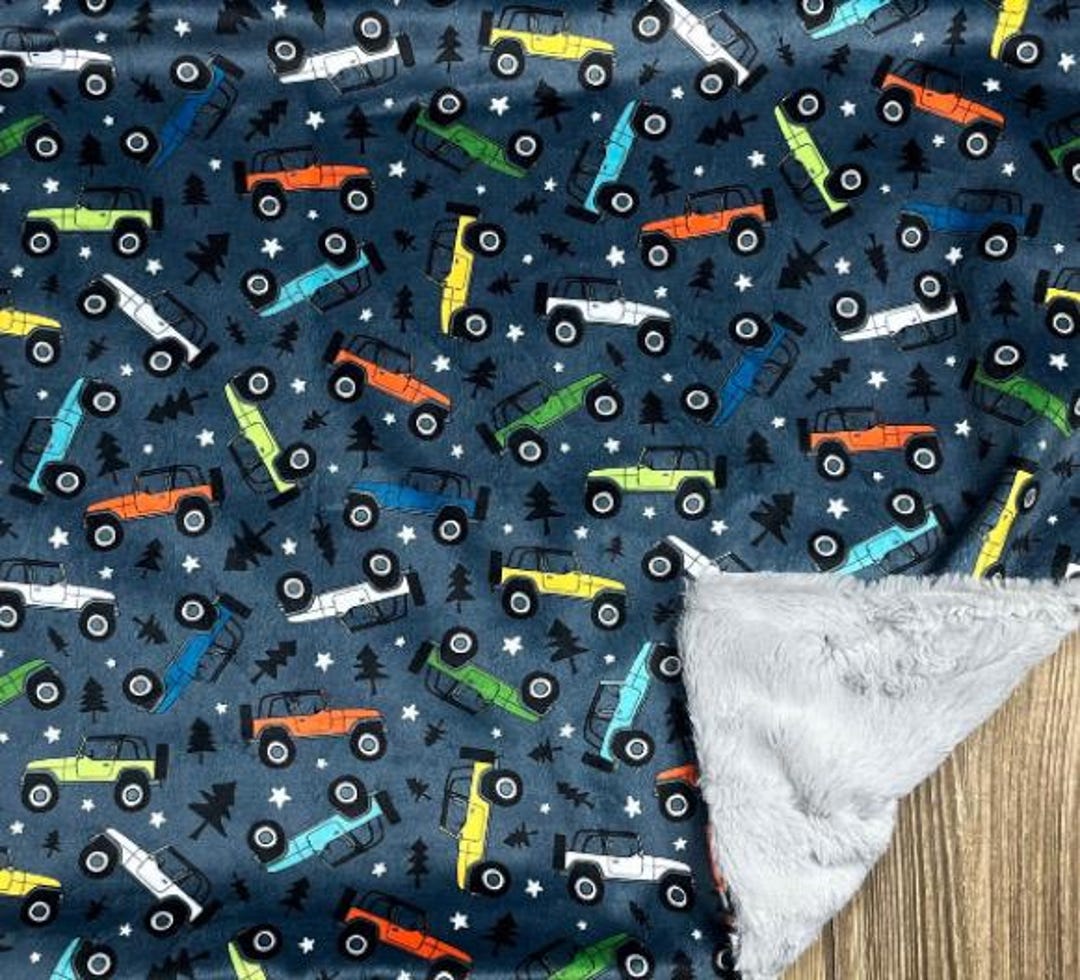 Pick Your Size ATV Minky Blanket, 4x4 Minky Blanket, off Road Vehicle ...