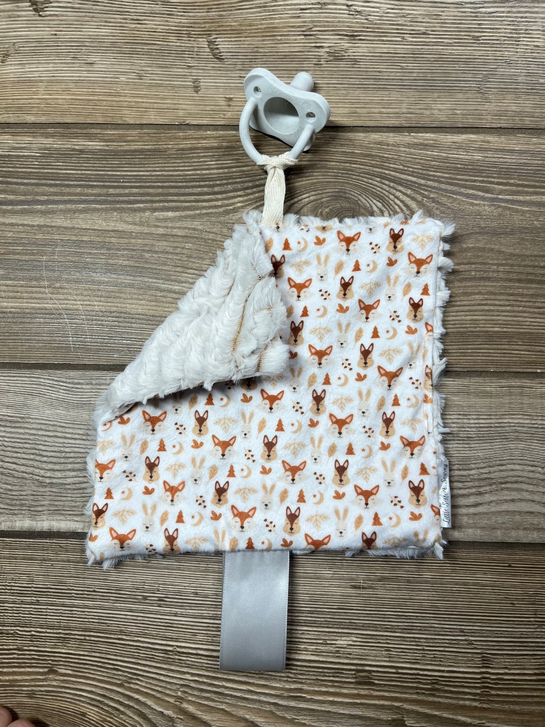 Woodland Animal Mini Binky Blanket, Mini Paci Pal, Mini Binky Holder ...