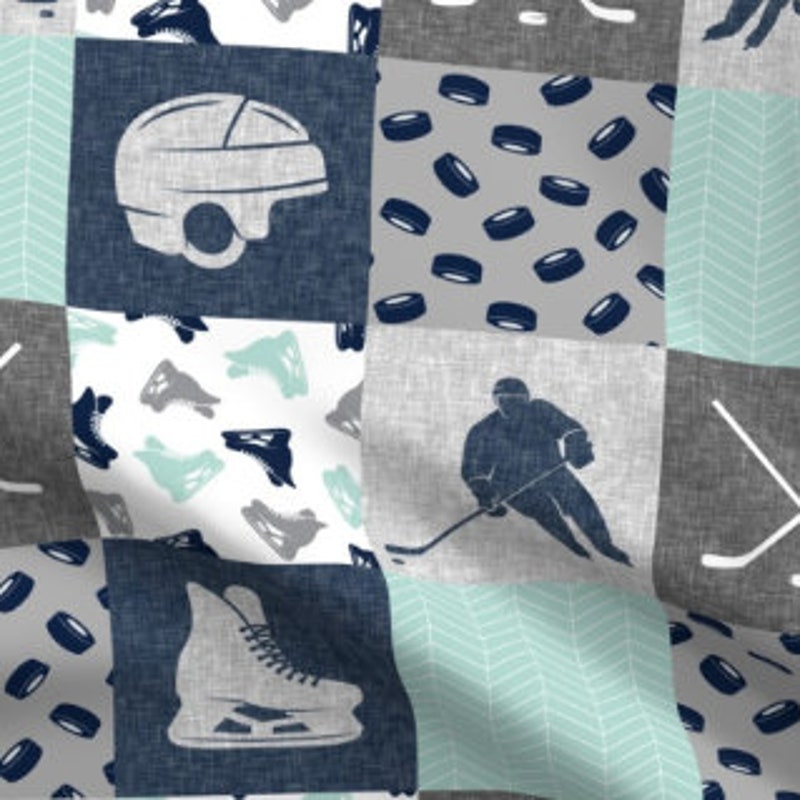 Hockey Quilt - Etsy