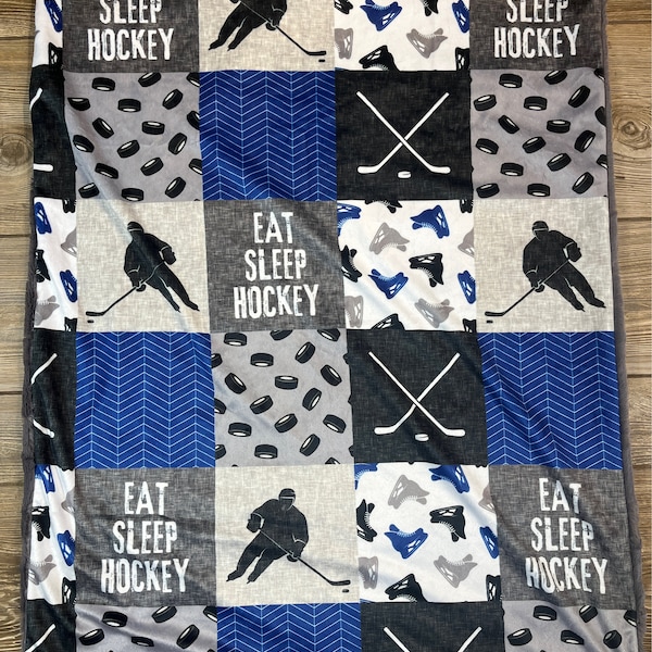 Hockey Quilt - Etsy