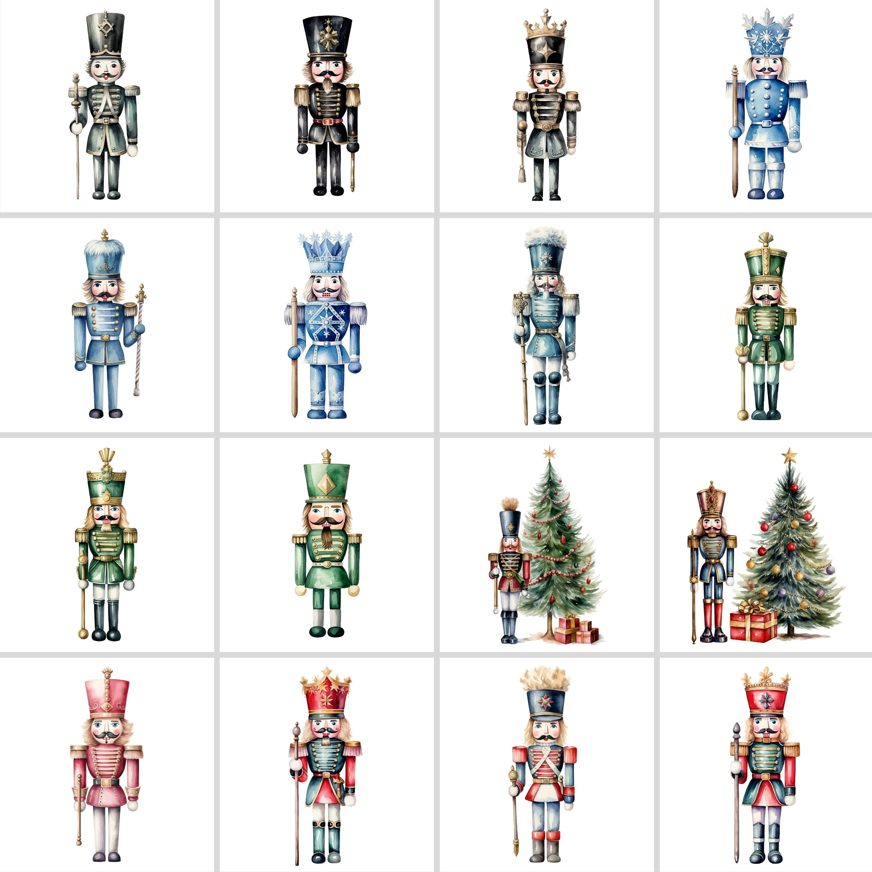 Nutcracker Bundle Watercolor Nutcracker Christmas Watercolor Nutcracker ...