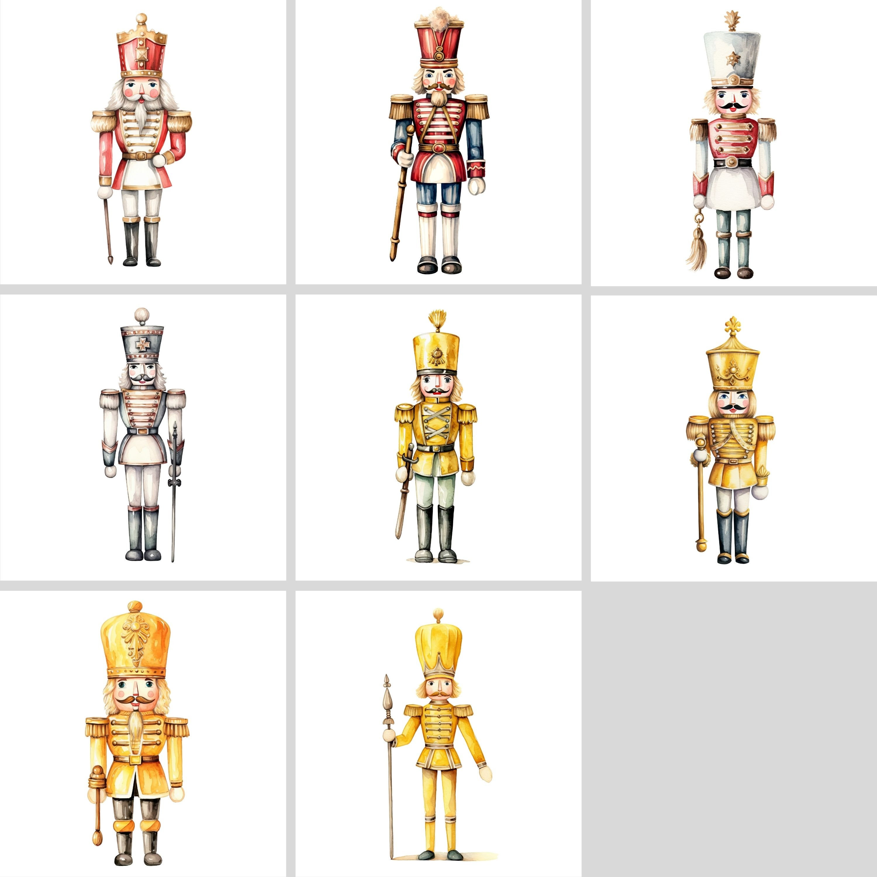 Nutcracker Bundle Watercolor Nutcracker Christmas Watercolor Nutcracker ...