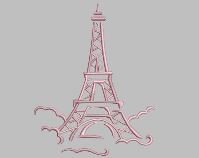 Paris France Embroidery File - Etsy