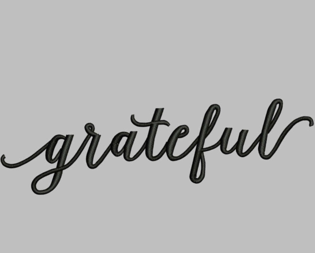 Grateful Embroidery Design Embroidery Pattern in PES,PDF & More ...