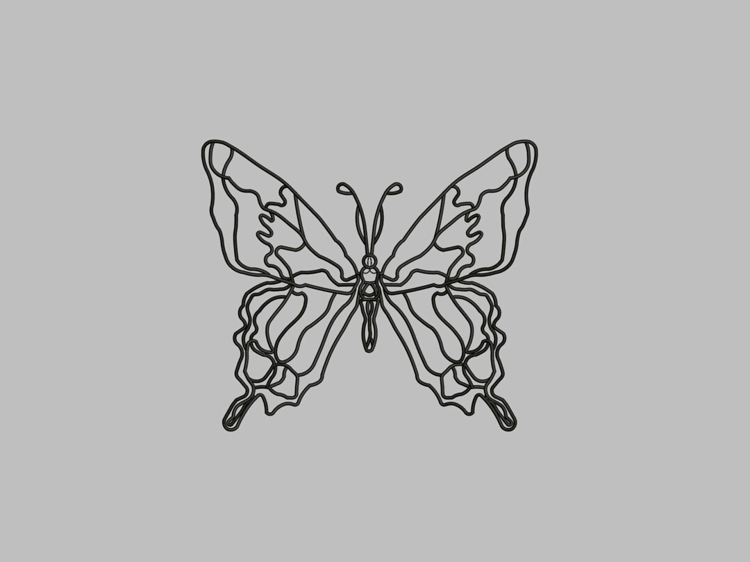 Butterfly Drawing Embroidery Design Embroidery Pattern in PES | Trendy ...