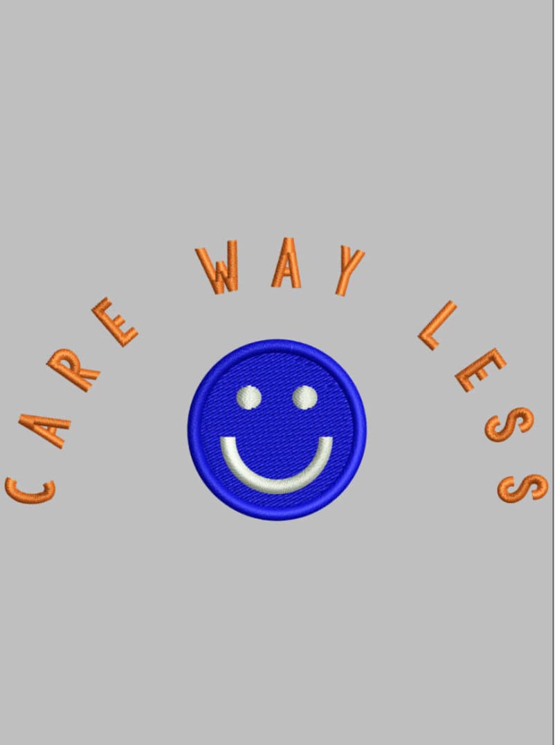 Care Way Less Embroidery Design Embroidery Pattern in PES,PDF & More ...