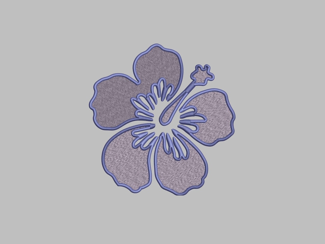 Hibiscus Flower Embroidery Design Embroidery File Pattern in PES ...