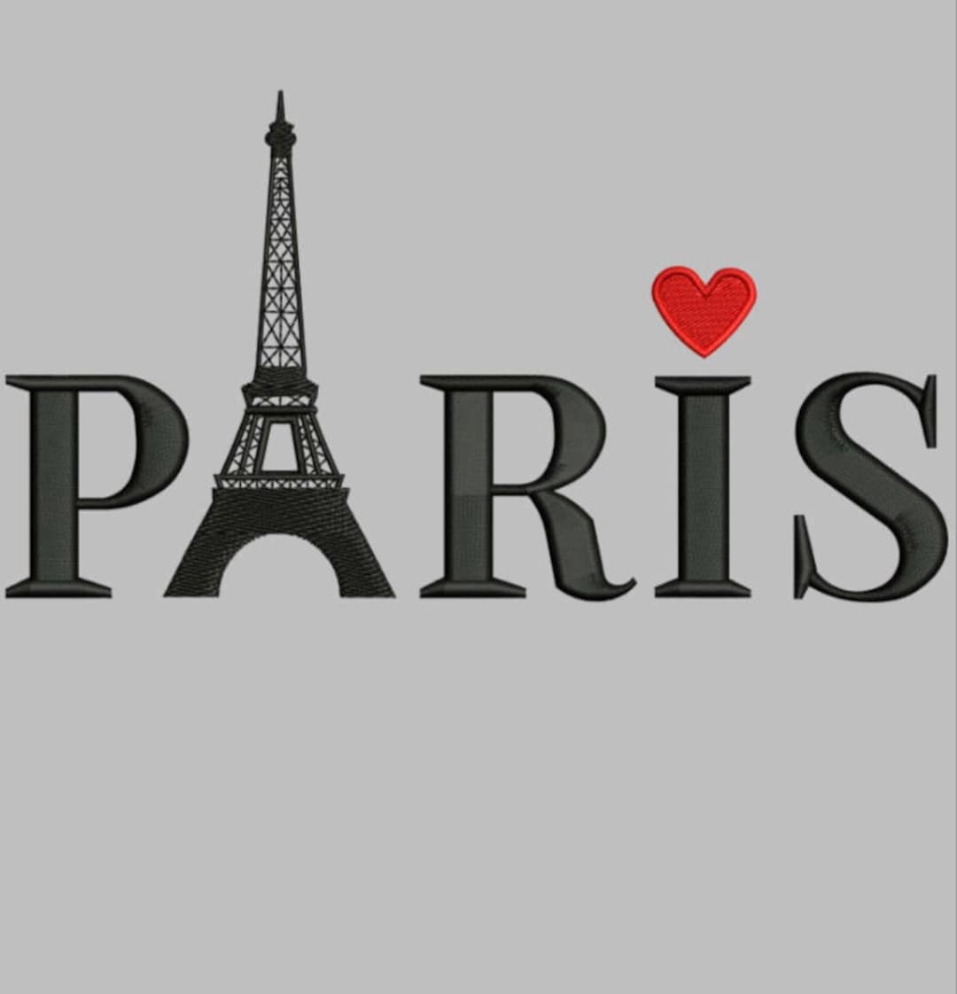 Paris Embroidery Design Embroidery File Pattern in PES | Trendy ...