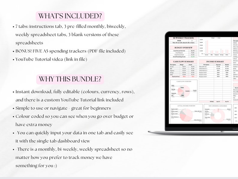 Budget by Paycheck Google Sheets, Simple Monthly Budget Spreadsheet ...
