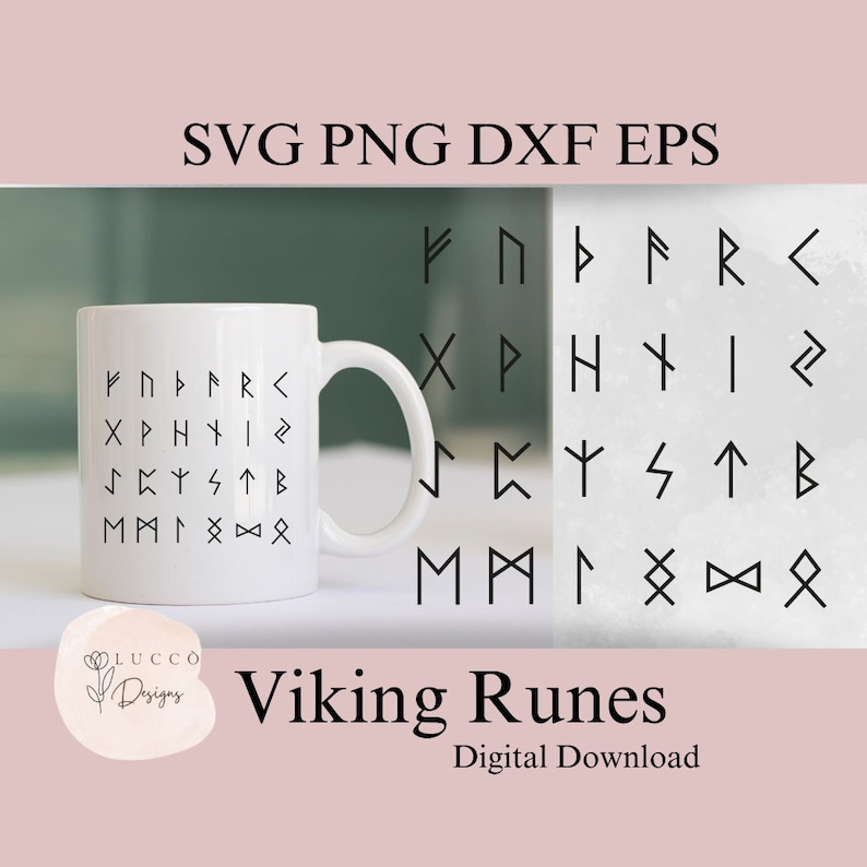 Viking Runes and Symbols SVG Digital Download / Runes Bundle SVG ...