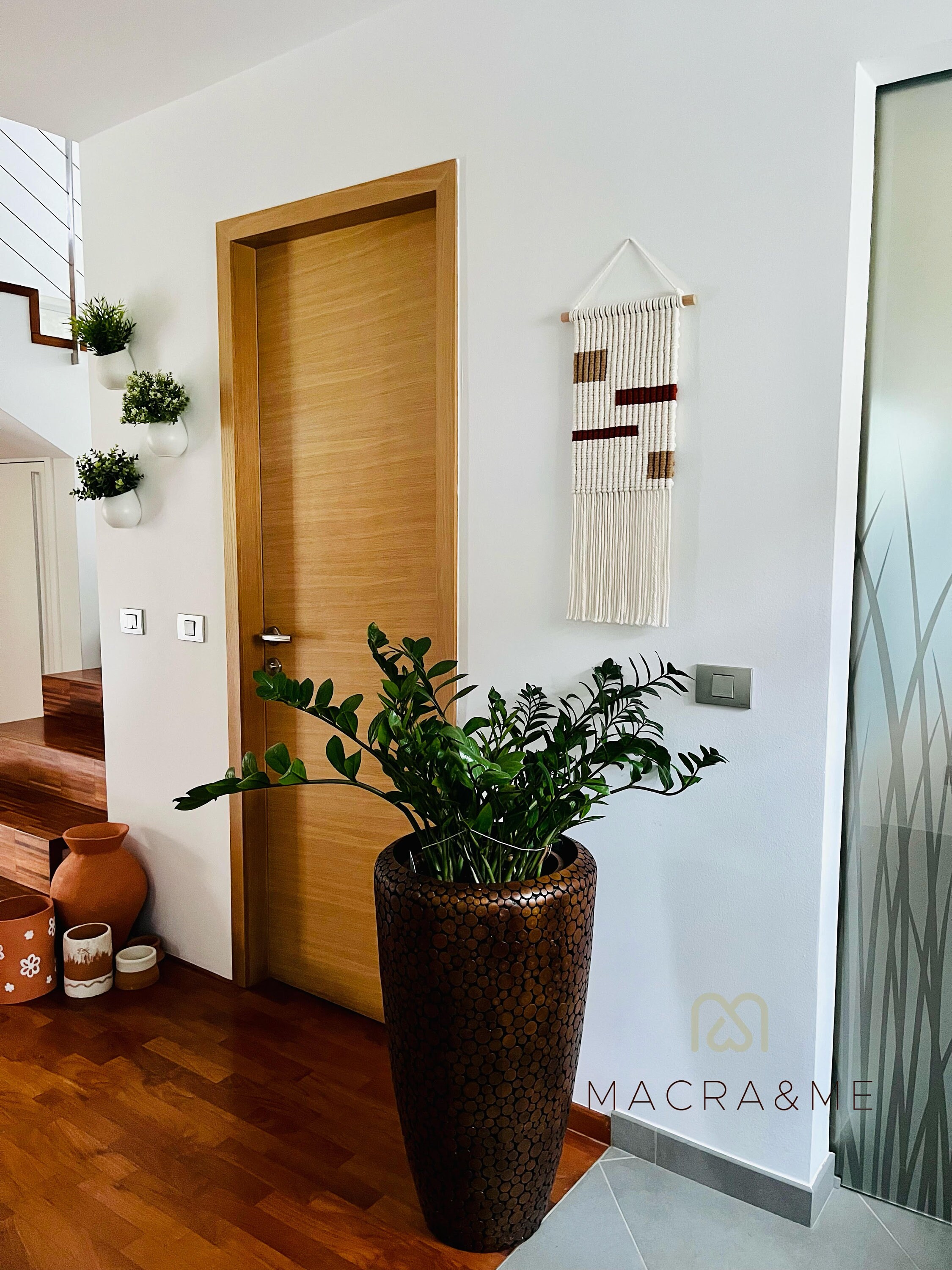 Colgante de pared Macrame hecho a mano. Decoración minimalista - Etsy ...