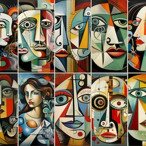 Pablo Picasso Digital Paper Bundle, 50 Digital Papers, Printable ...