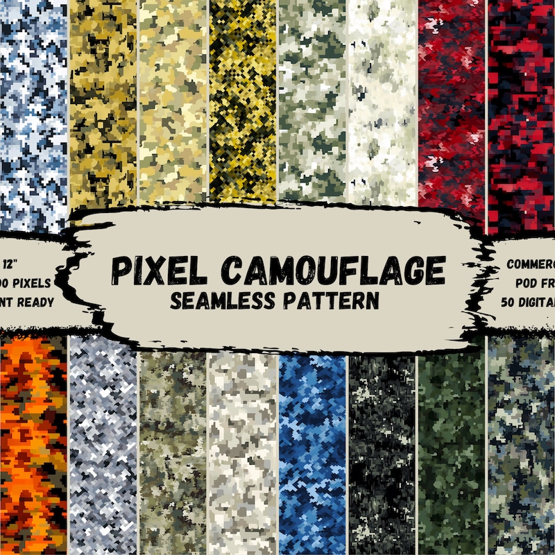Pixel Art Papers - Etsy